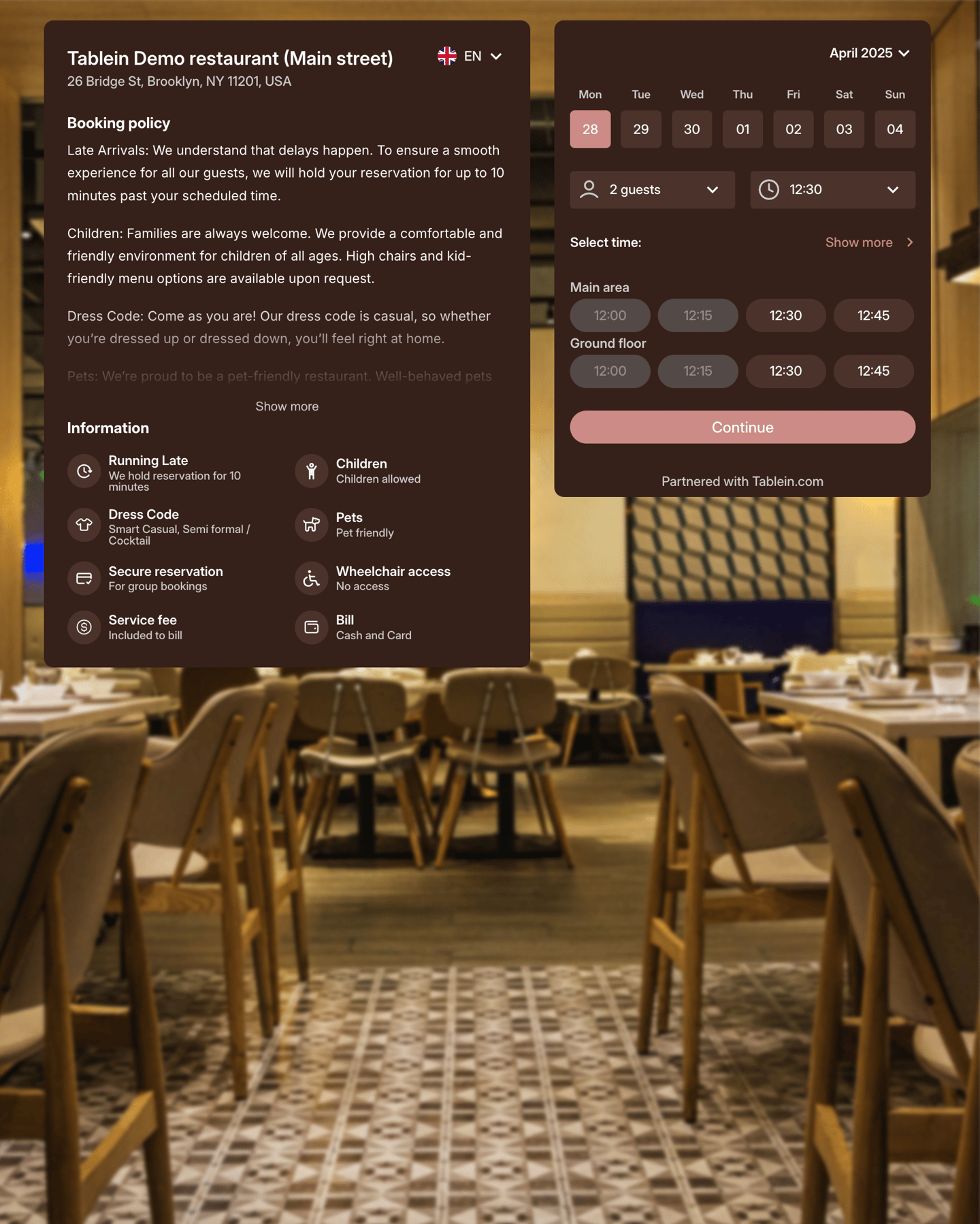 Table Booking System For Small Restaurants (recommended) | Tablein