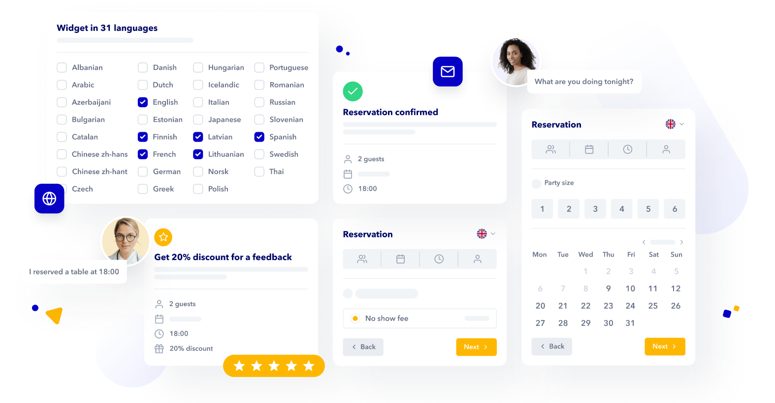 Table Booking System For Small Restaurants (recommended)