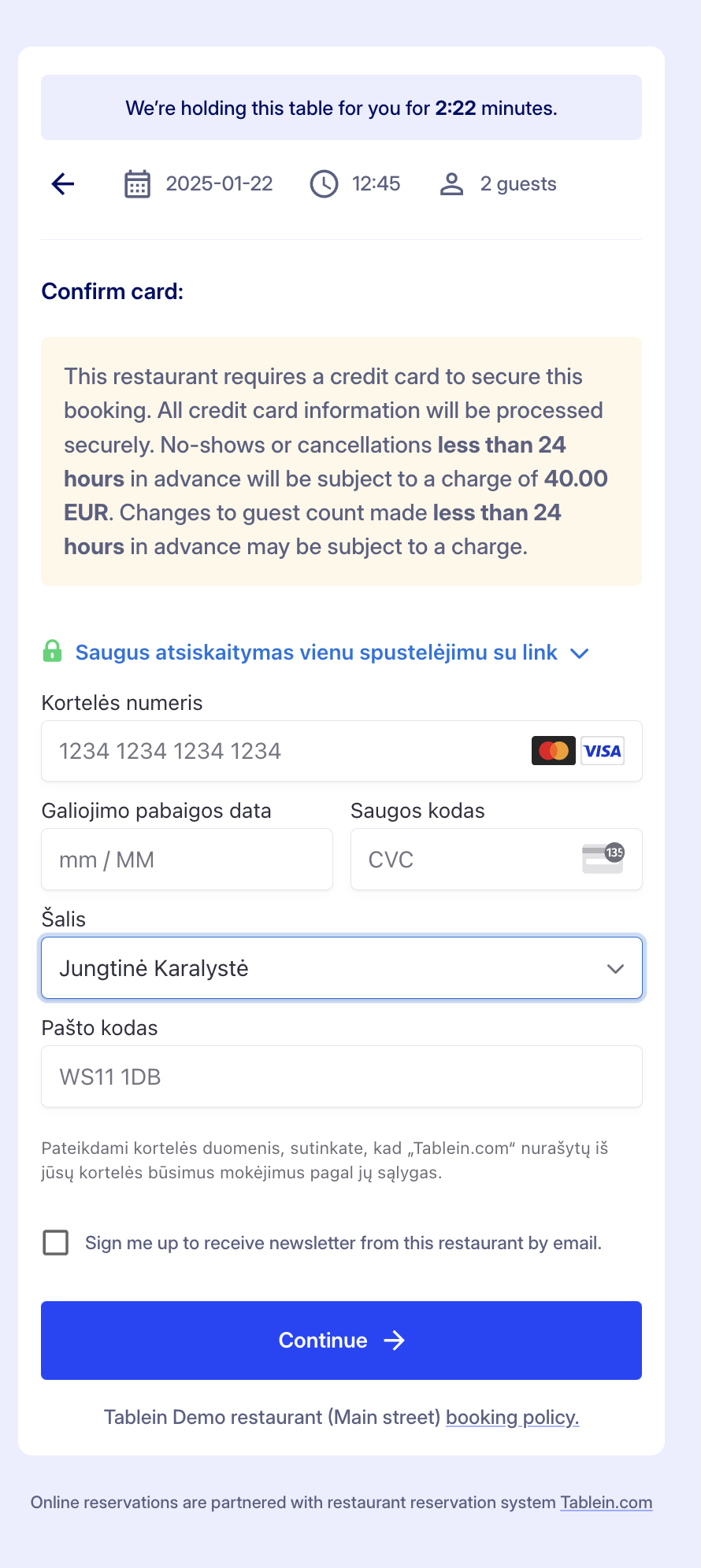 Table Booking System For Small Restaurants (recommended) | Tablein