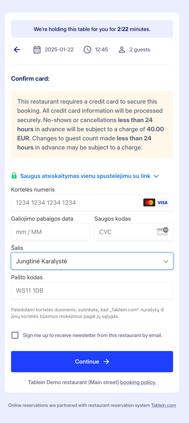 Table Booking System For Small Restaurants (recommended) | Tablein