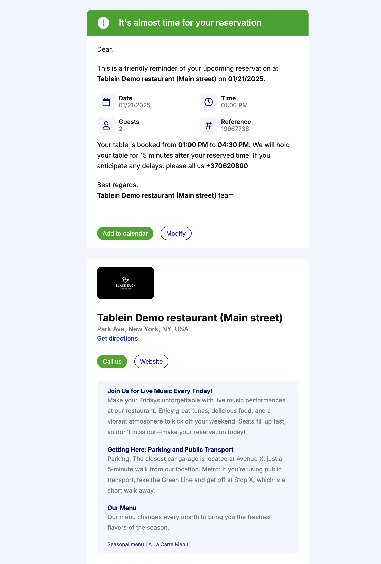 Table Booking System For Small Restaurants (recommended) | Tablein