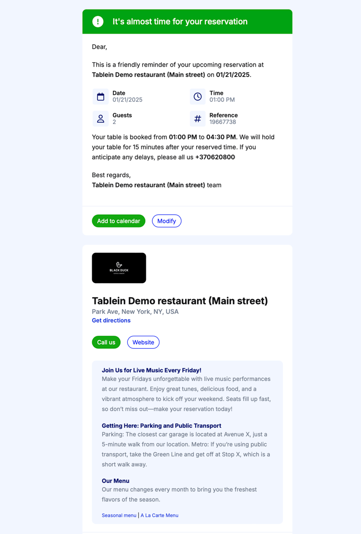 Table Booking System For Small Restaurants (recommended) | Tablein