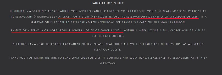 Restaurant Cancellation Policy: Trends, Examples, and Expert Tips