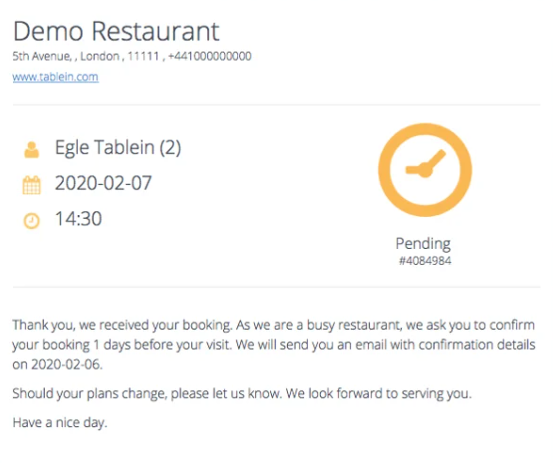 The Full Guide to Restaurant Reservation Confirmation Emails