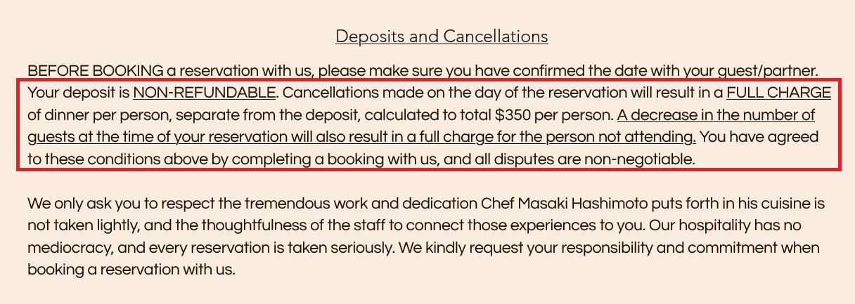 The Ultimate Guide to Restaurant Cancellation Fees