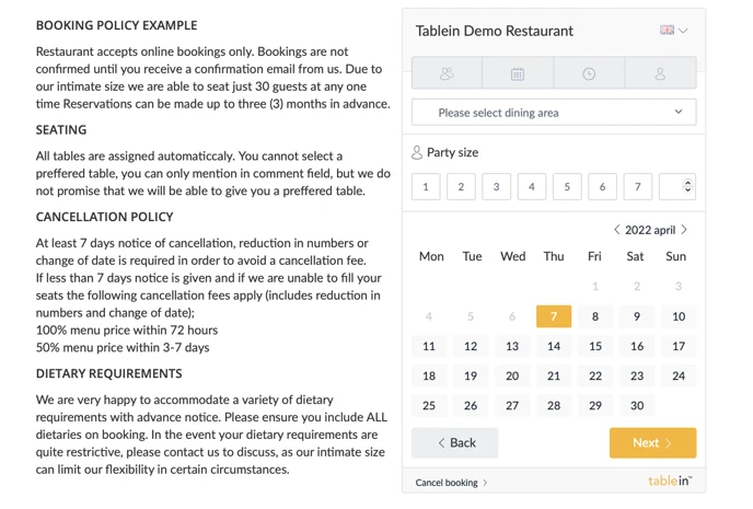 How to Set Up Your Restaurant Booking System