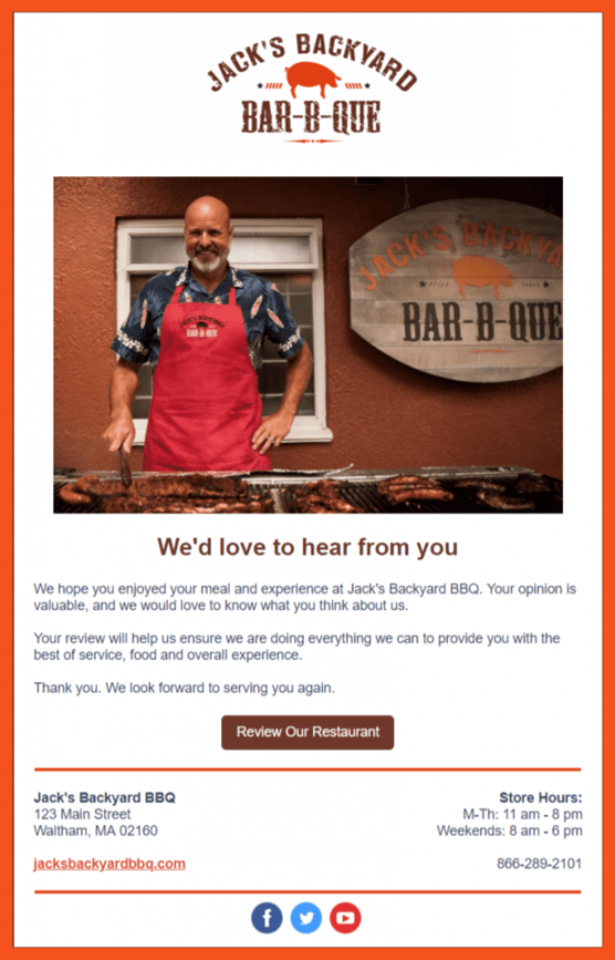 7 Inspiring Examples of Email Marketing for Restaurants