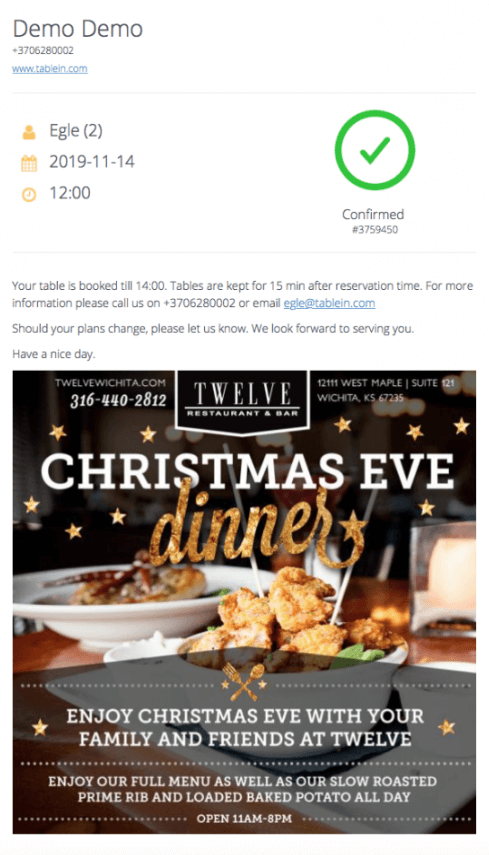 The Full Guide to Restaurant Reservation Confirmation Emails