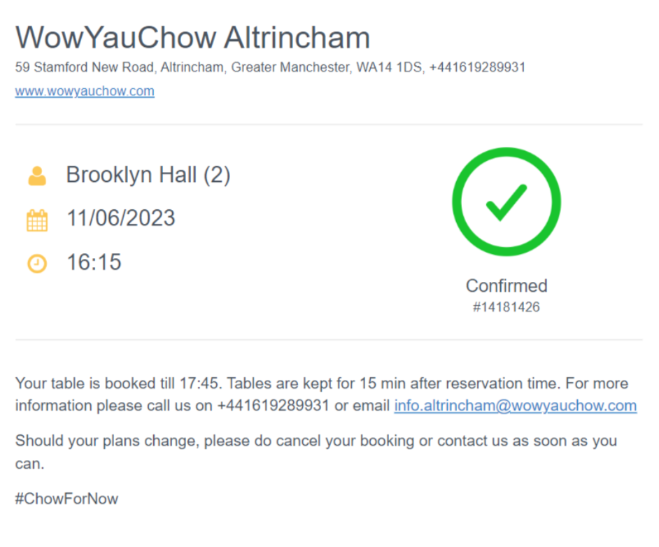 The Full Guide to Restaurant Reservation Confirmation Emails